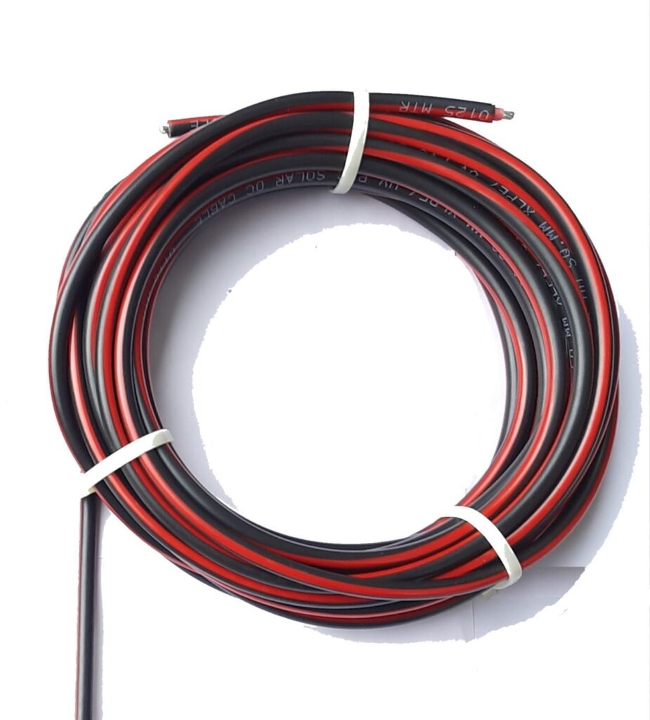 ielecssol, DC wire SC 6 SQMM, 30Mtr. (15mtr.+15mtr.) With MC4 Connector ...